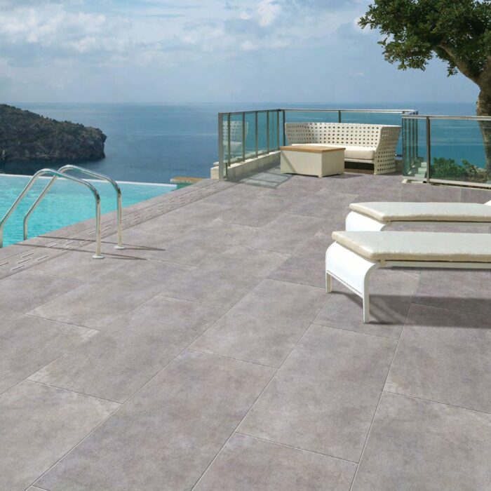 Stoneware Smoky Grey Pavers | Large Format Porcelain Pavers Adelaide